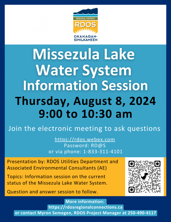 Missezula Lake Water System | RDOS